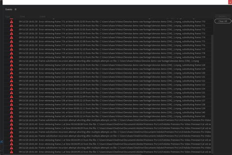 Solved Errors Retrieving Frames In V1440 Adobe Product Community