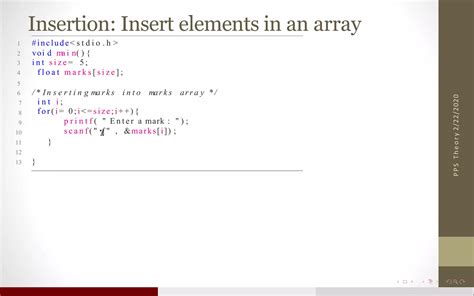 Arrays In C Ppt