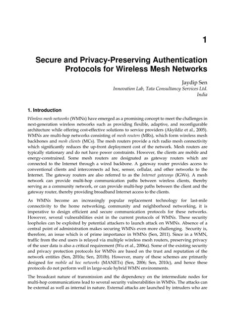 pdf secure and privacy preserving authentication protocols for wireless mesh networks