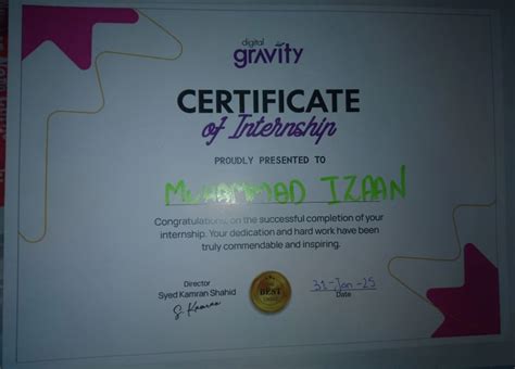 Internship Careergrowth Learning Izaan Faisal 12 Comments