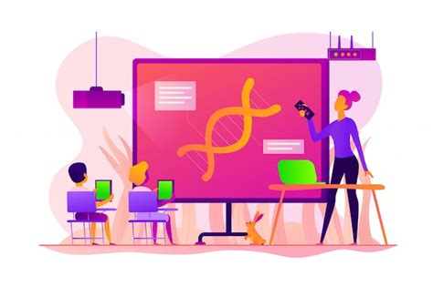 Premium Vector Digital Classroom Concept