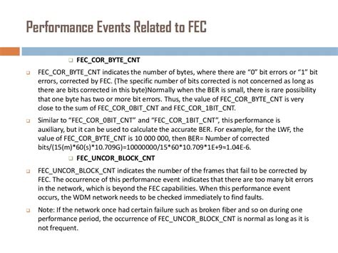 Fec Forward Error Correction For Optics Professionalsmapyourtec