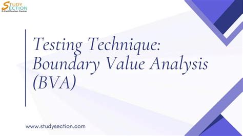 Software Testing Technique Boundary Value Analysis Bva Ppt