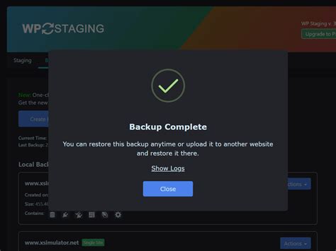 Wp Staging Wordpress Backup Plugin Migration Backup Restore