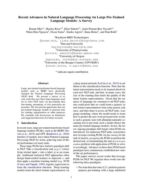 Advancement In Nlp Paper Pdf Applied Linguistics Cognitive Science