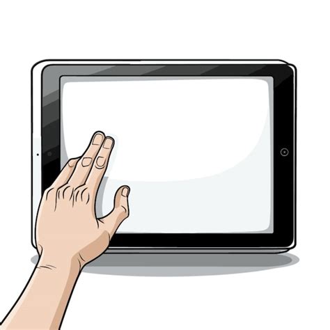 Premium Vector Touchscreen Vector On White Background