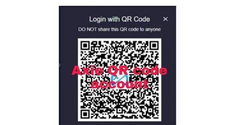 Axie Infinity Qr Code Accountnt