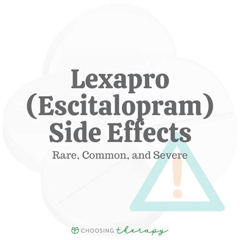 Lexapro Escitalopram Side Effects