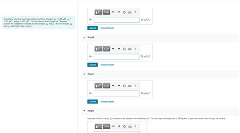 Solved Consider A Spherical Gaussian Surface And Three