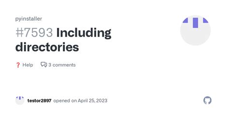 Including Directories · Pyinstaller · Discussion 7593 · Github