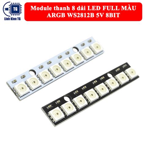 8 Strip Full Color Led Bar Module Argb Ws2812b 5v 8bit Compatible With Arduino Circuit Shopee