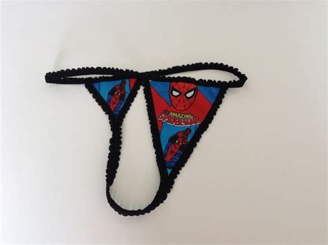 Spiderman Thong G String Bachelorette Party Bridal By Justthongs