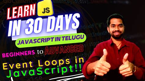 What Is Event Loops Episode 22 Learn Javascript In 30 Days Telugu