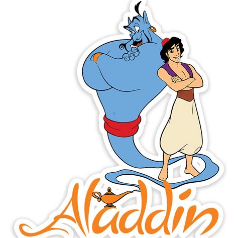 Aladdin And Genie Sticker Dank N Drip