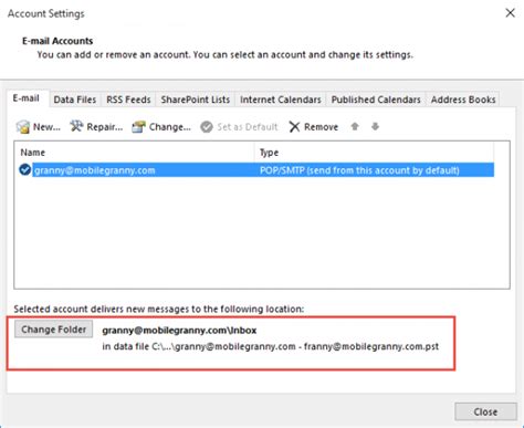 Move An Outlook Personal Folders Pst File