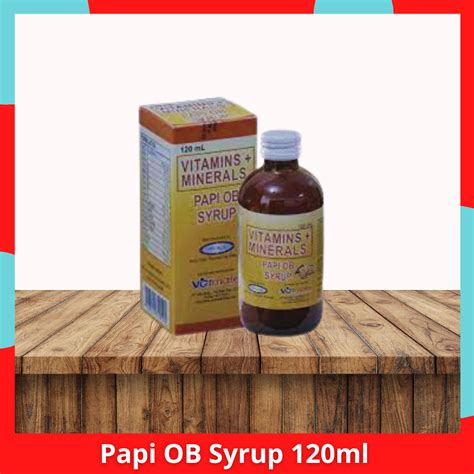 Papi Ob Syrup 120ml Vitamins Minerals Shopee Philippines