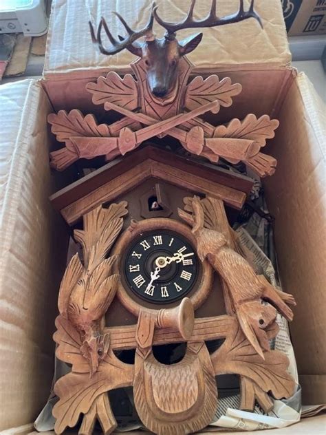 Wooden Koo Koo Clock Live And Online Auctions On