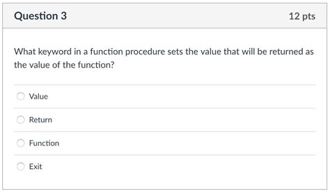 Solved Question 1 12 Pts By Default Variables Declared Chegg Com