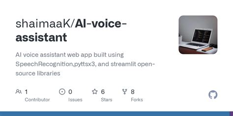 Github Shaimaakai Voice Assistant Ai Voice Assistant Web App Built Using Speechrecognition