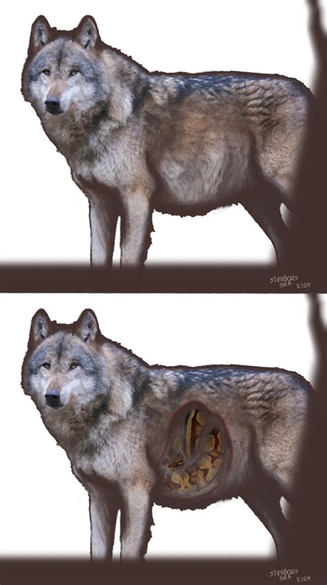 Rule 34 Absurd Res Belly Bodily Fluids Canid Canine Canis Feral Fur