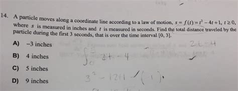 Solved Find The Total Distance Traveled During The First 3 Chegg Com