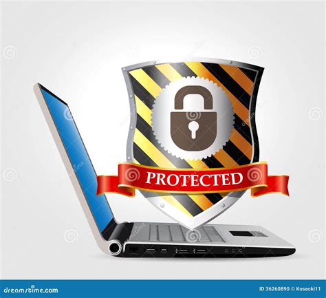 Computer Security Stock Vector Illustration Of Code 36260890