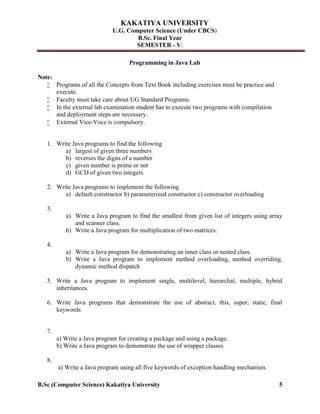 360 B Sc Cs Semester V Ku PDF