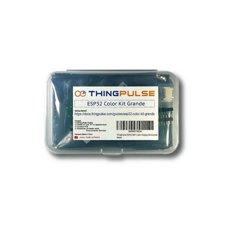 thingpulse esp32 wifi color display kit grande elektor