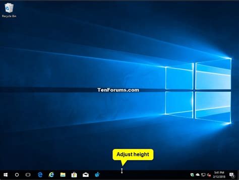 Enable Or Disable Resizing The Taskbar In Windows Tutorials