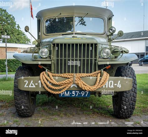Coevorden The Netherlands 02092023 Front View Of The Vintage Dodge