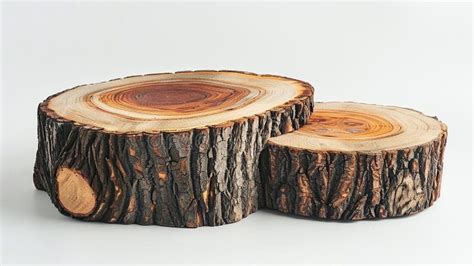 Rustic Wooden Tree Slices Stock Illustration Illustration Of Trunk