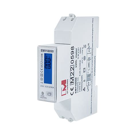 32a 63a 75a 100a Mid Single Phase Rs485 Modbus Bi Directional Energy Meter For Ev Charging Metering