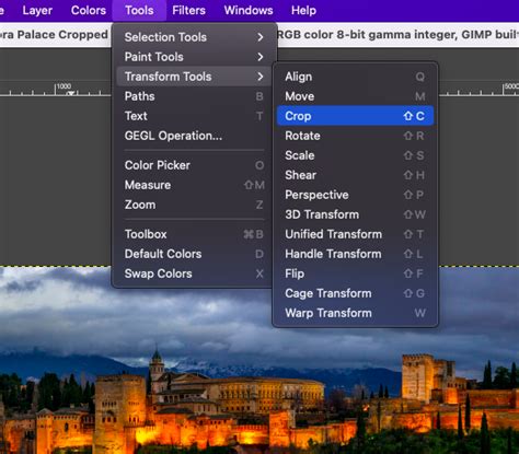 Gimp Crop InfiniteKB