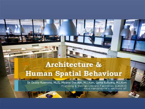 Pdf Architecture And Human Spatial Behaviourpdf Kajian Arsitektur Pada Bidang Perpustakaan
