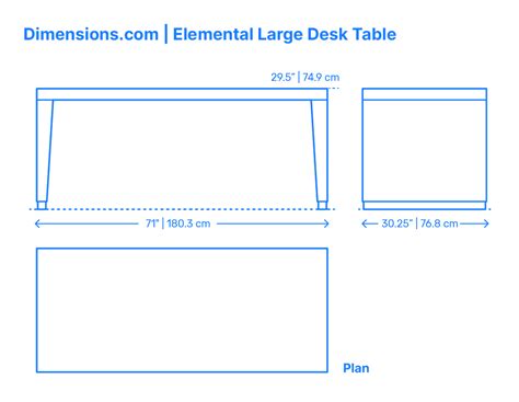 Desks Work Tables Dimensions And Drawings