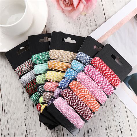 4ply Thin Baker Twine Double Color Cotton Rope For Grandado