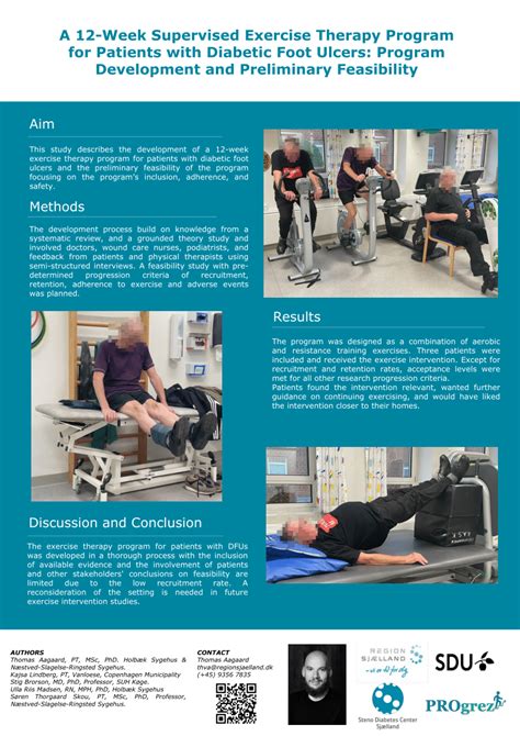 Pdf A 12 Week Supervised Exercise Therapy Program For Patients With Diabetic Foot Ulcers