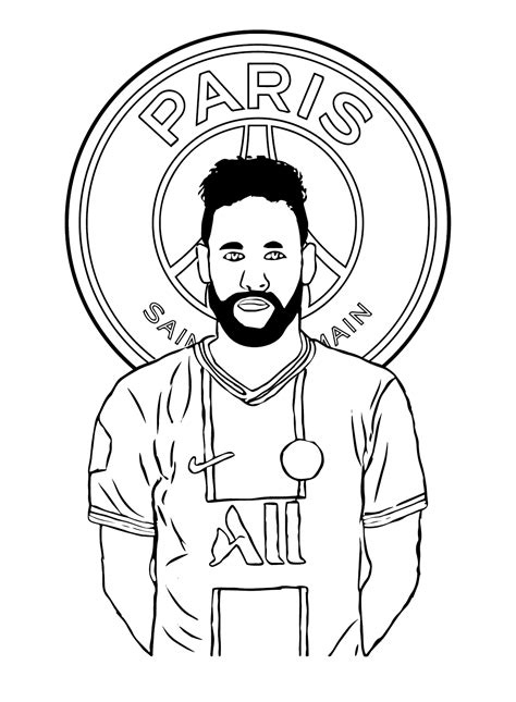 Messi And Neymar Coloring Pages
