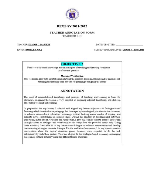 Ipcr Annotation Download Free Pdf Constructivism Philosophy Of