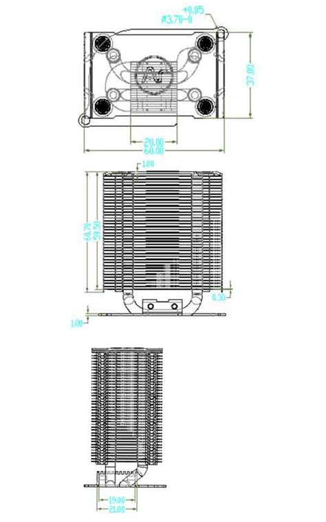 Raspberry Pi ICE Tower Argon THRML Mm Radiator Cooler Pi CPU Cooler Copper Tube Fins