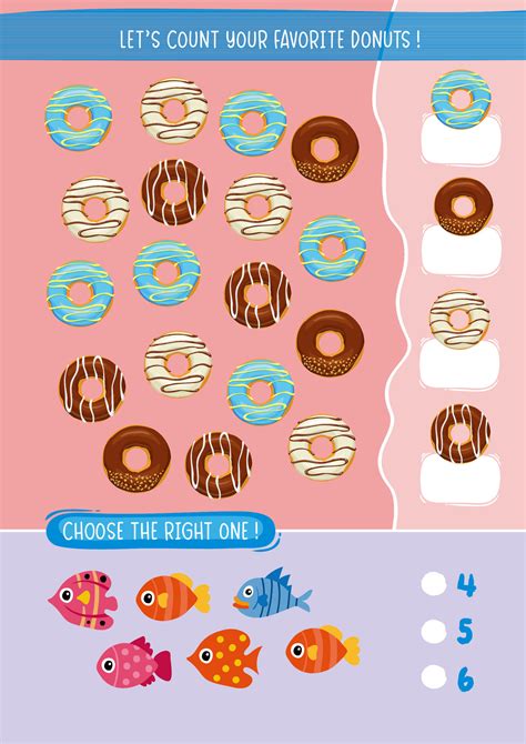 Nursery Worksheet Learning To Count And Tracing Numbers 24757888 Vector Art At Vecteezy