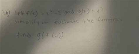 Solved Ib Let F X X And G X X Simplidy On Evaluate Chegg Com