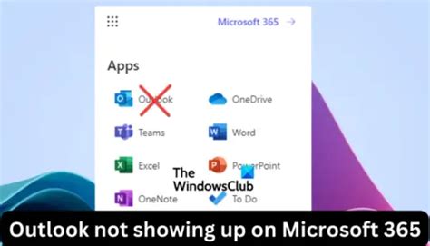 Outlook Not Showing Up On Microsoft 365