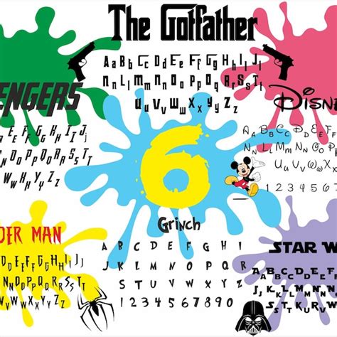 Interlocking Font Etsy