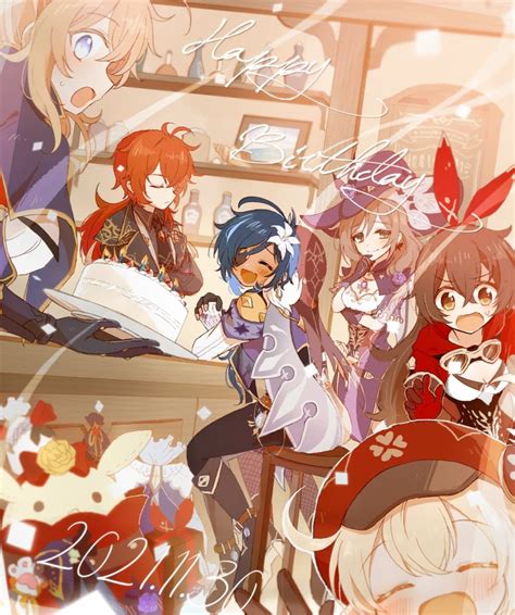 Klee Jean Amber Diluc Kaeya And More Genshin Impact Drawn By Yuuzatta Danbooru