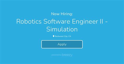 Robotics Software Engineer Ii Simulation At Bear Robotics