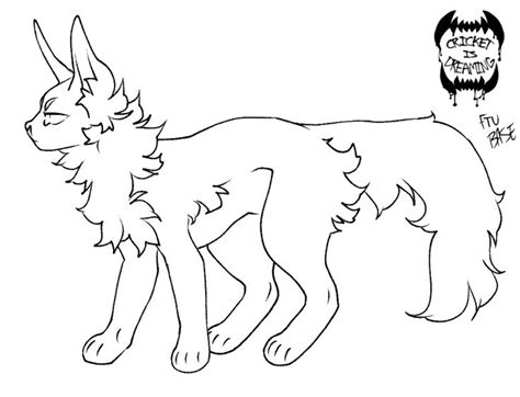 Ftu Fluffy Cat Base Warrior Cat Drawings Warrior Cats Warrior Drawing
