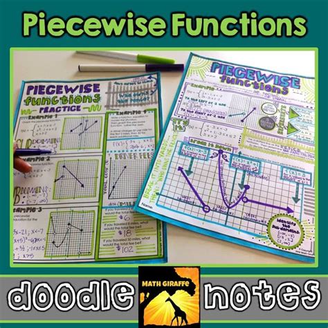 Piecewise Functions Doodle Notes 2 Versions Linear Functions And Higher Degrees