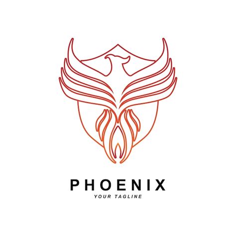 피닉스 로고 아이콘 벡터 일러스트 템플릿 디자인 브랜드 회사 프리미엄 벡터