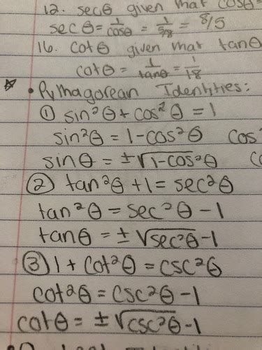 Trig Flashcards Quizlet